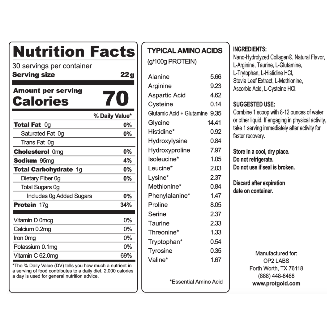 ProT Powder Collagen Protein – ProT Gold Collagen Protein