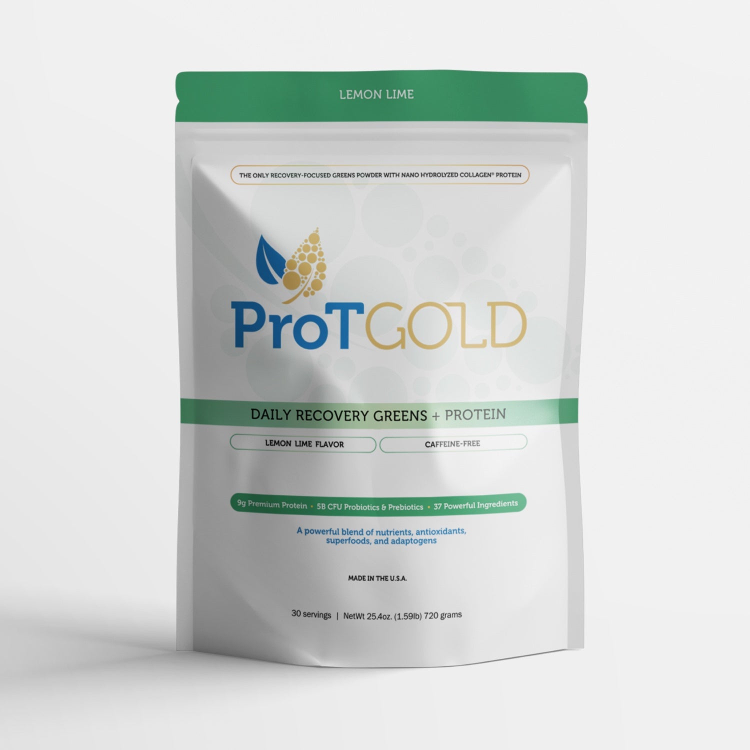 Greens Powder w/ Protein | ProT Gold Daily Recovery Greens + Protein ...